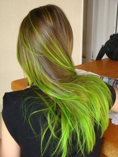 mechas-de-colores-verde | EL DETALLE PERFECTO